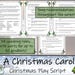 A Christmas Carol - A Traditional Version Play Script - Etsy