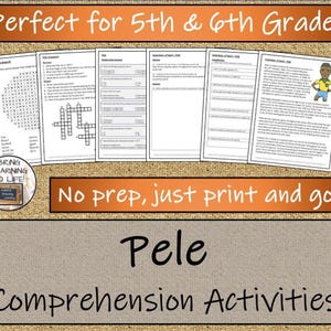 Pele Close Reading Comprehension Activities | 5th Grade & 6th Grade - Etsy