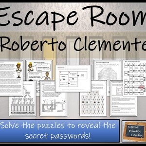 Roberto Clemente Escape Room Activity - Etsy