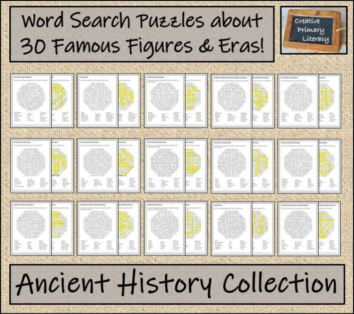 Ancient History Word Search Puzzle Collection - Etsy