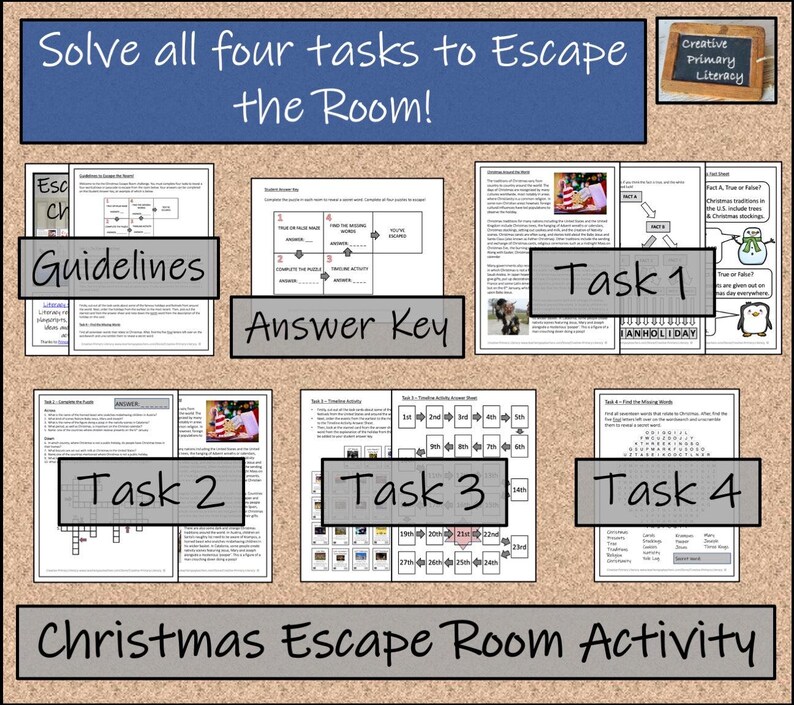 Christmas Around the World Escape Room Activity - Etsy