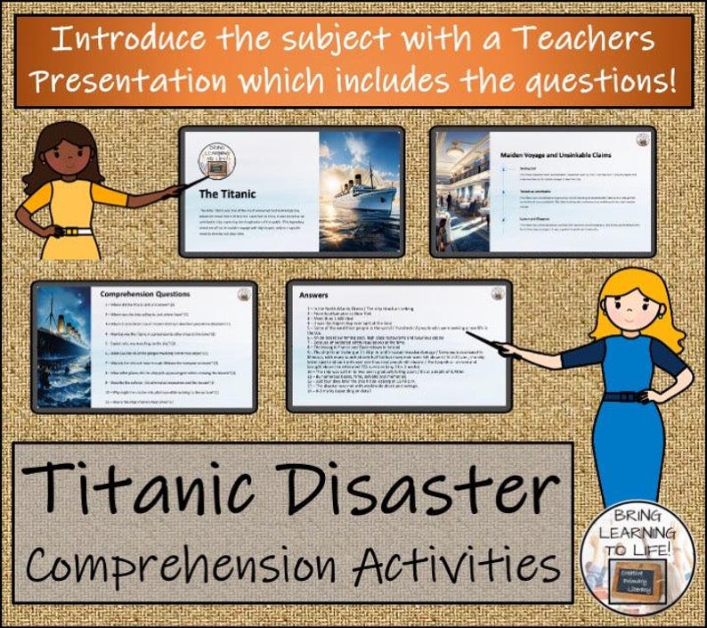 Titanic Close Reading Comprehension Activities | 5th Grade & 6th Grade ...