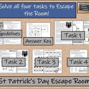 St Patricks Day Escape Room Activity - Etsy