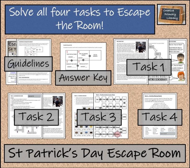 St Patricks Day Escape Room Activity - Etsy