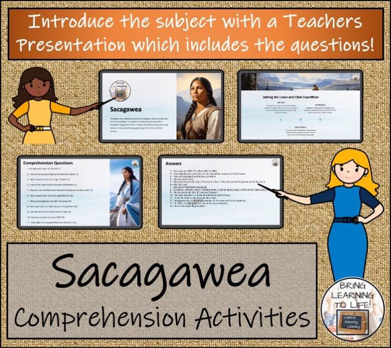 Sacagawea Close Reading Comprehension Activities 5th Grade & 6th Grade ...
