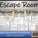 Ancient Rome Escape Room Activity - Etsy