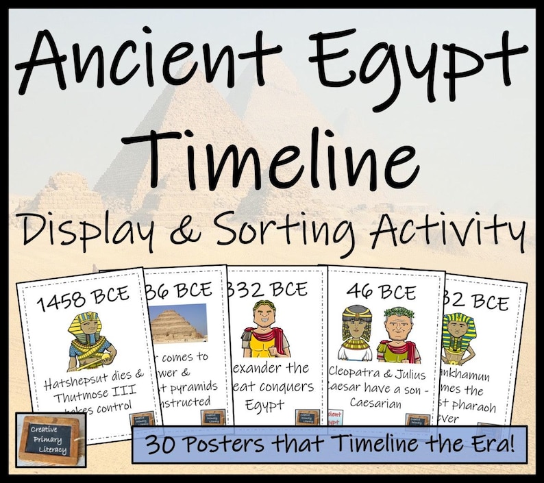 Ancient Egypt Timeline Display and Sorting Activity - Etsy
