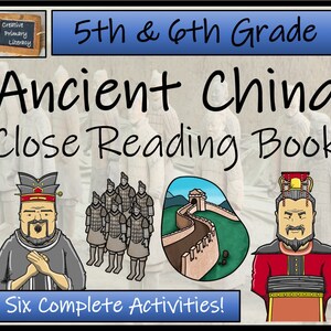 Ancient China Close Reading Comprehension Book 5th Grade & 6th Grade ...