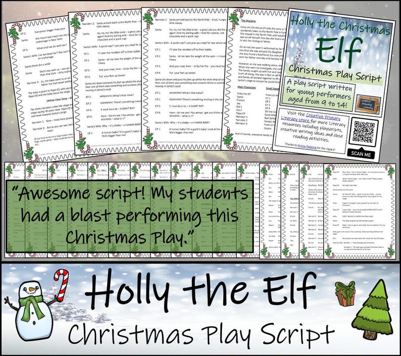 Christmas Play Script - Holly the Christmas Elf - Etsy