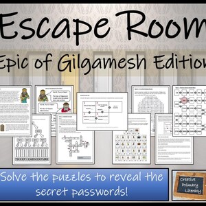 Epic of Gilgamesh Escape Room Activity - Etsy