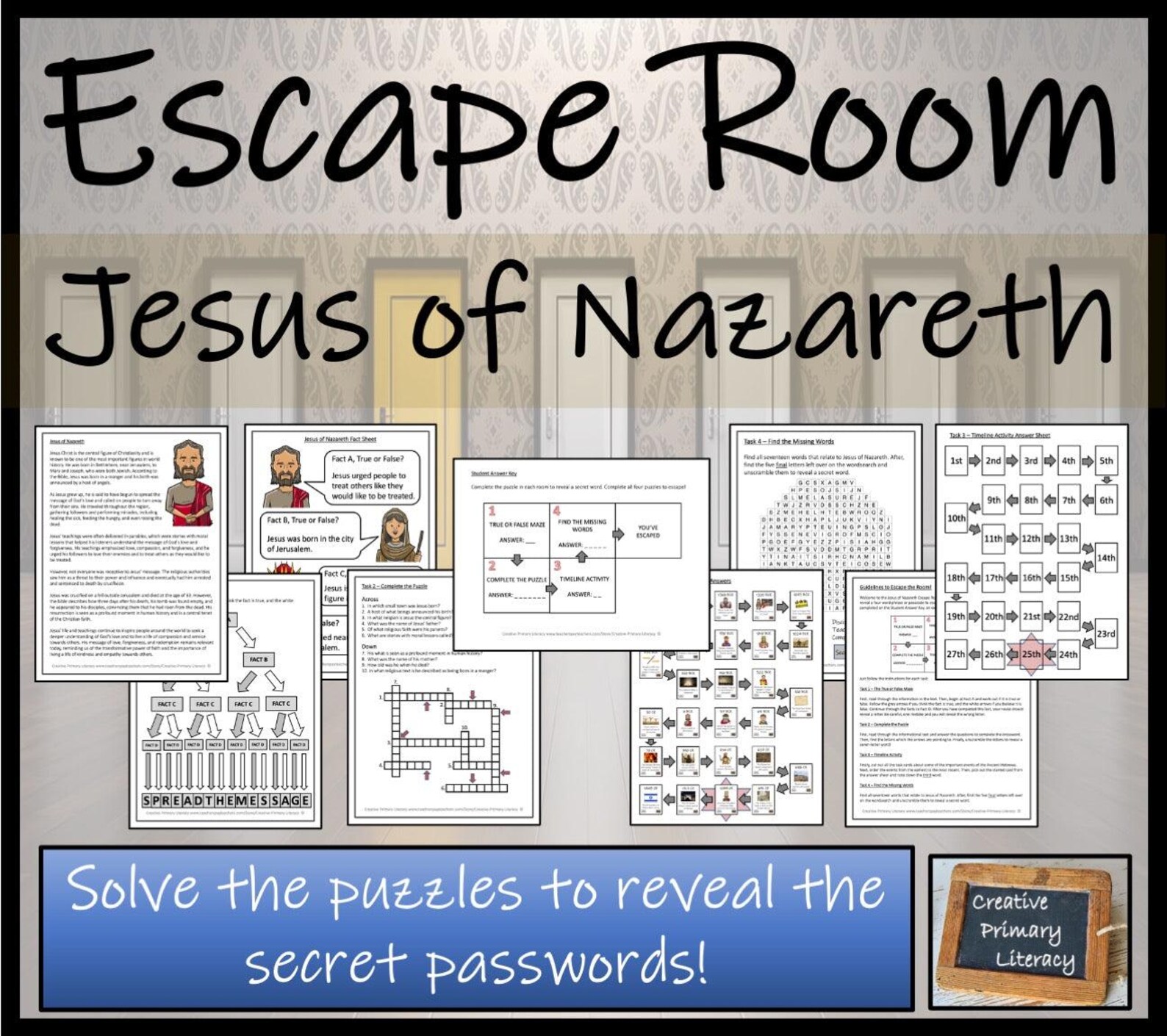 Jesus of Nazareth Escape Room Activity - Etsy