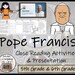 Pope Francis Close Reading Comprehension Activities | 5th Grade & 6th ...