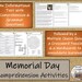 Memorial Day Close Reading Comprehension Activities | 5th & 6th Grade ...