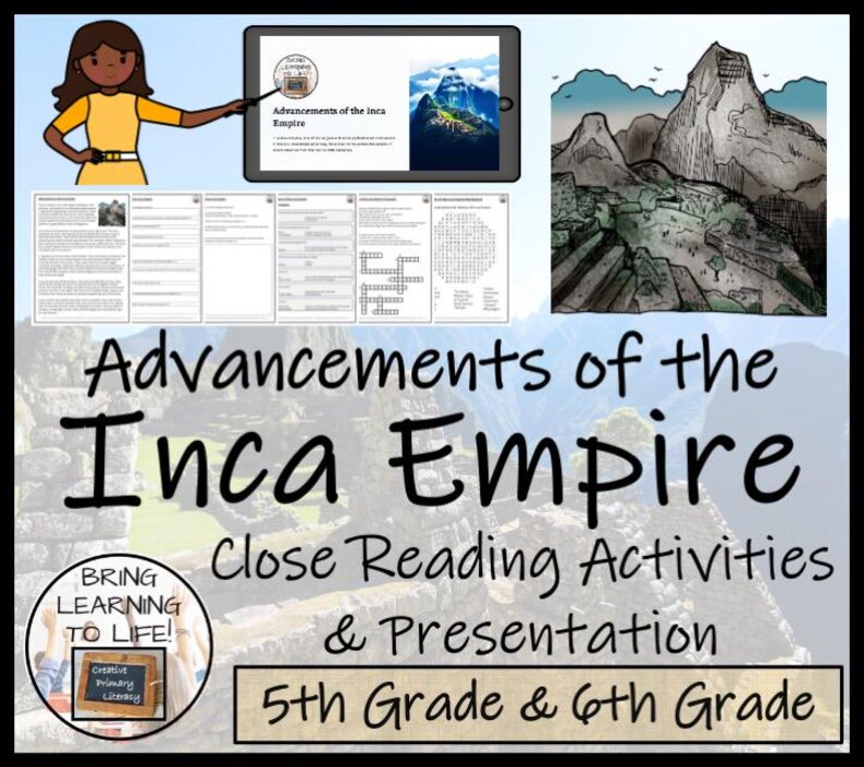 Advancements of Inca Empire Reading Comprehension Activities | 5th ...
