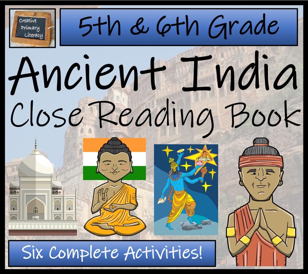 Ancient India Close Reading Comprehension Book 5th Grade & 6th Grade - Etsy