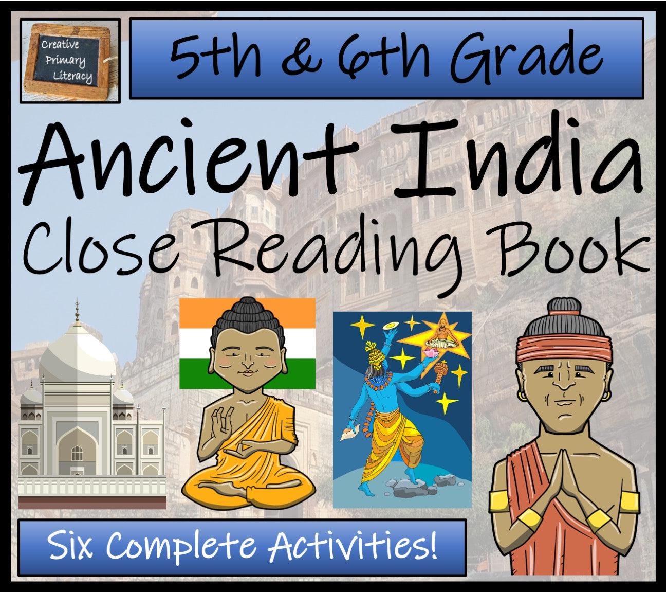Ancient India Close Reading Comprehension Book | 5th Grade & 6th Grade ...