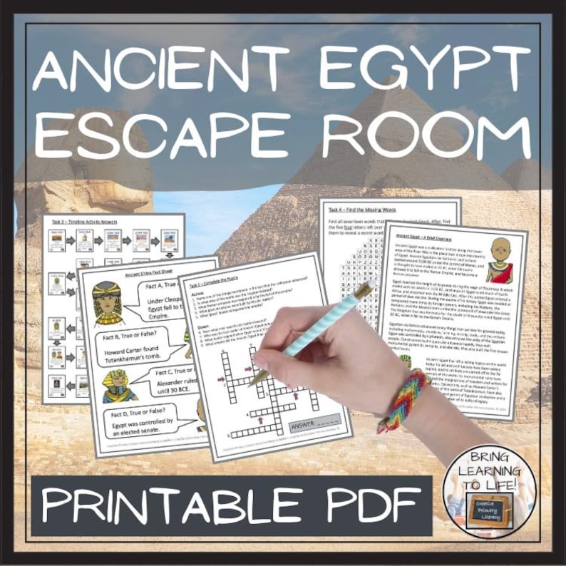 Ancient Egypt Escape Room Activity - Etsy