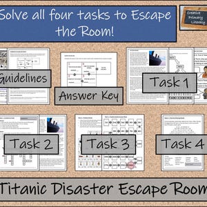The Titanic Disaster Escape Room Activity - Etsy