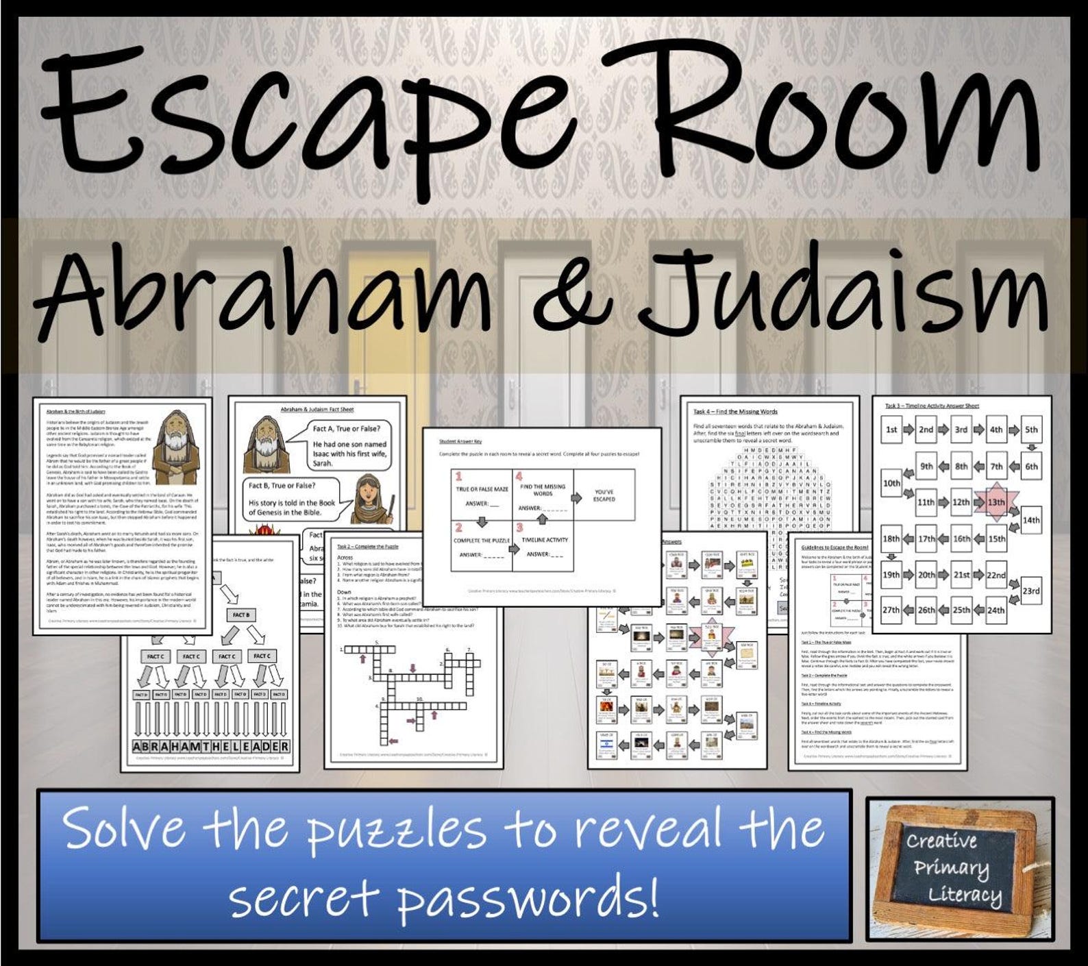 Abraham and the Birth of Judaism Escape Room Activity - Etsy