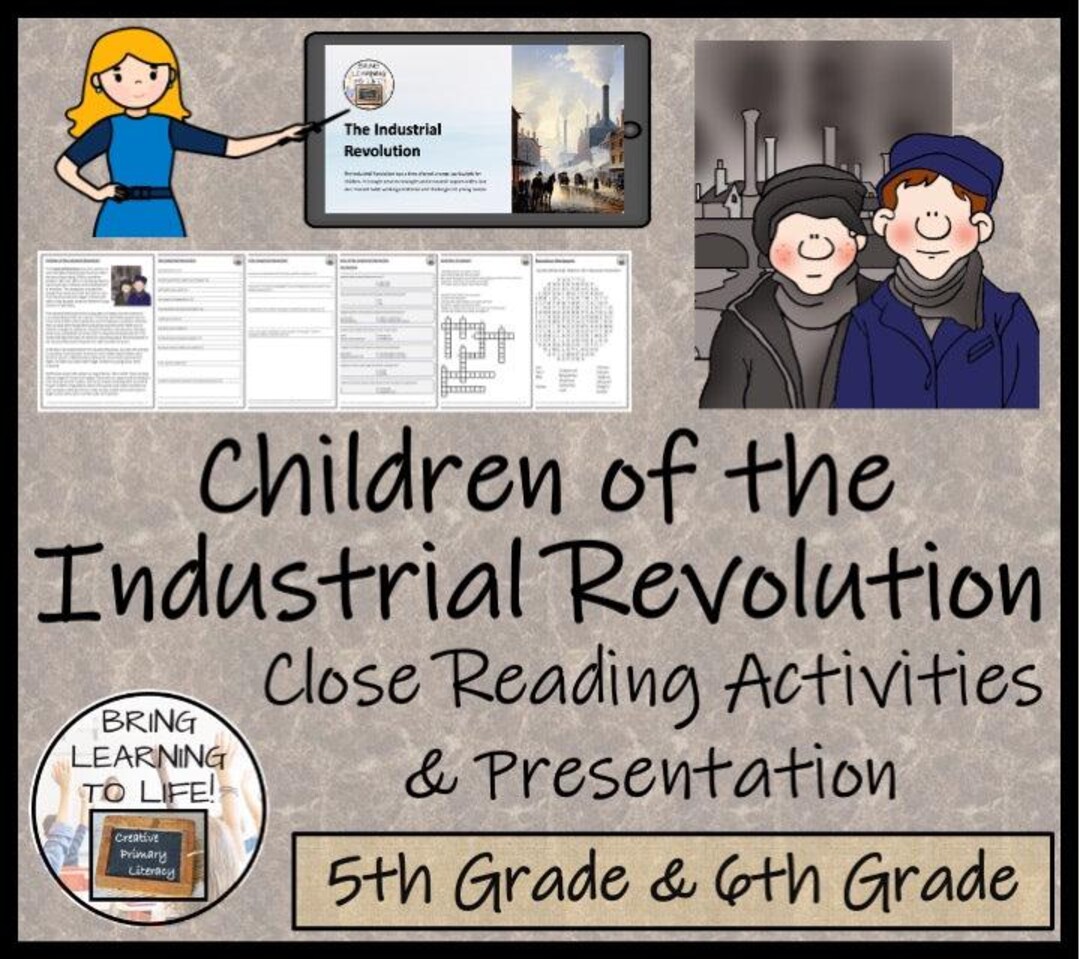 Children of the Industrial Revolution Close Reading Activities | 5th ...