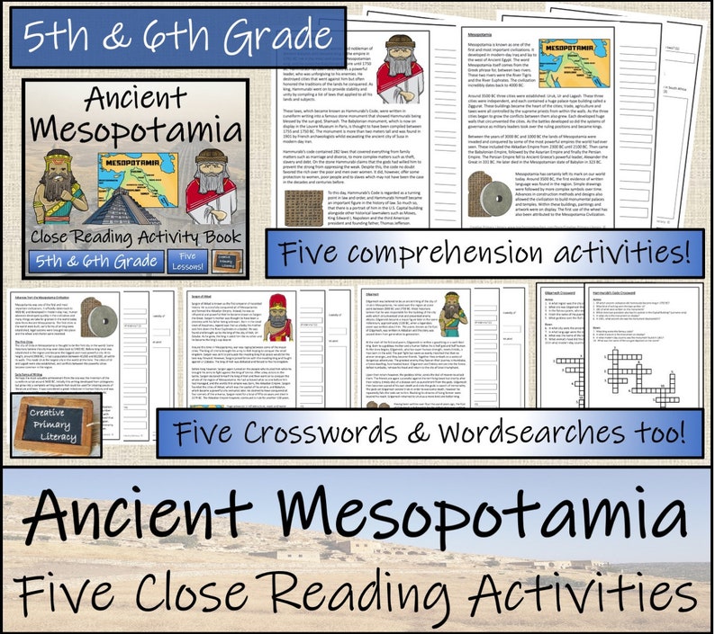Ancient Mesopotamia Close Reading Book | 5th Grade & 6th Grade - Etsy UK