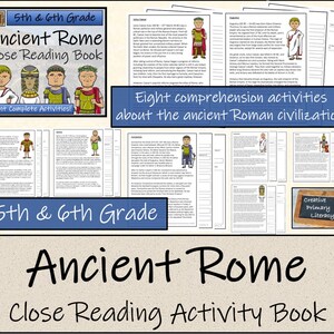 Ancient Rome Close Reading Book | 5th Grade & 6th Grade - Etsy