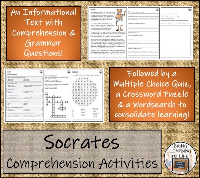 Socrates Close Reading Comprehension Activities 5th Grade & 6th Grade ...