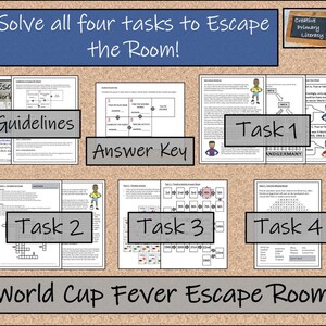 Soccer World Cup Escape Room Activity - Etsy