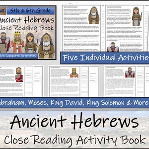 Ancient Hebrews Close Reading Comprehension Book | 5th Grade & 6th ...