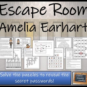 Amelia Earhart Escape Room Activity - Etsy