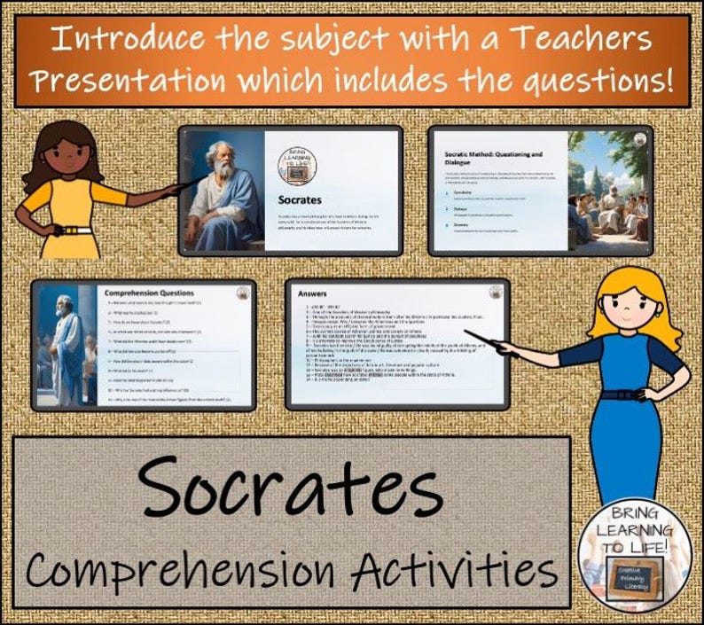 Socrates Close Reading Comprehension Activities 5th Grade & 6th Grade ...