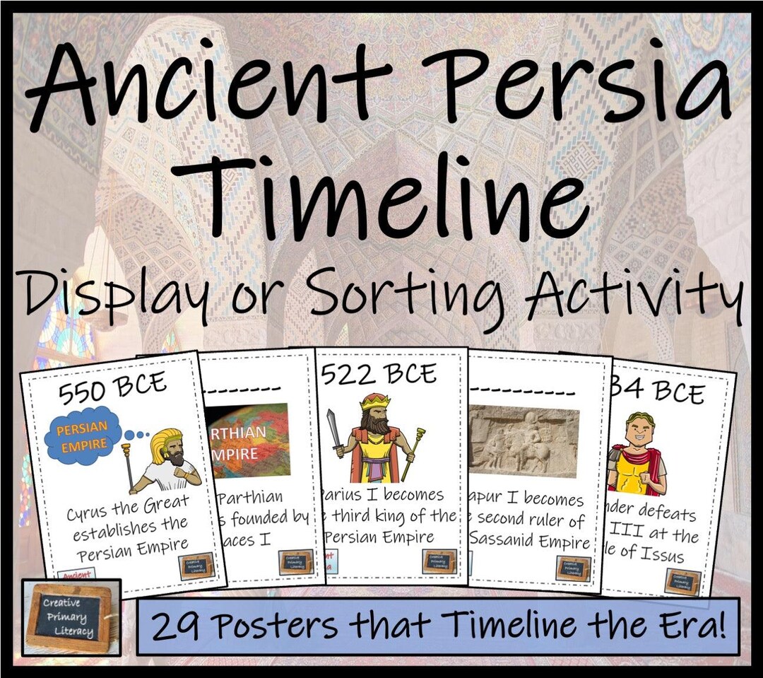 Ancient Persia Timeline Display Research and Sorting Activity - Etsy