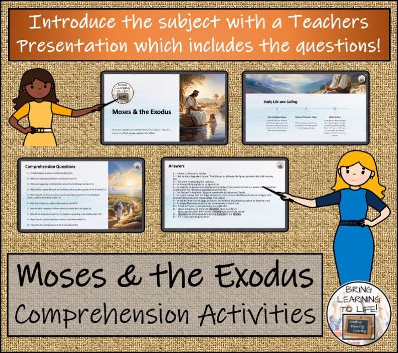 Moses and the Exodus Story Close Reading Activities | 5th Grade & 6th ...