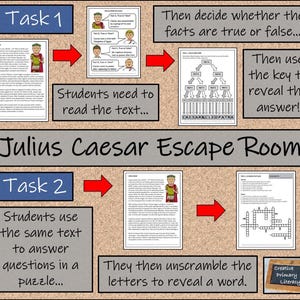 Julius Caesar Escape Room Activity - Etsy