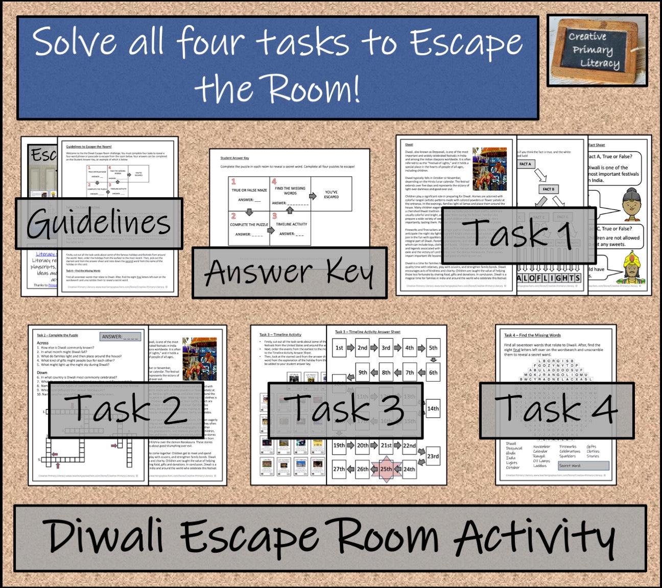 Diwali Escape Room Activity - Etsy