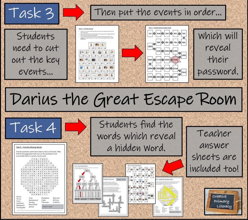 Darius the Great Escape Room Activity - Etsy