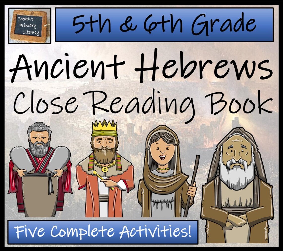 Ancient Hebrews Close Reading Comprehension Book | 5th Grade & 6th ...