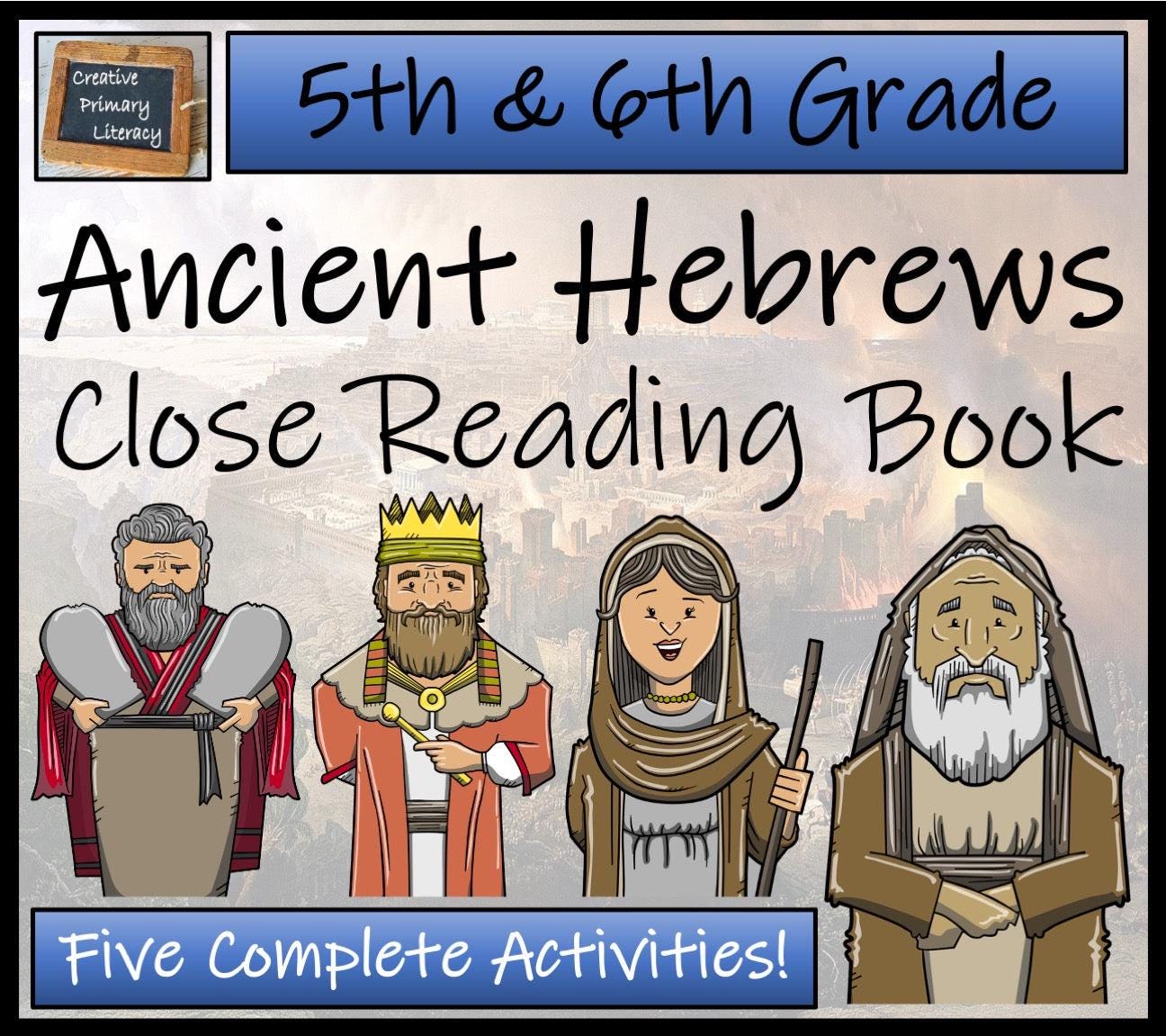 Ancient Hebrews Close Reading Comprehension Book | 5th Grade & 6th ...