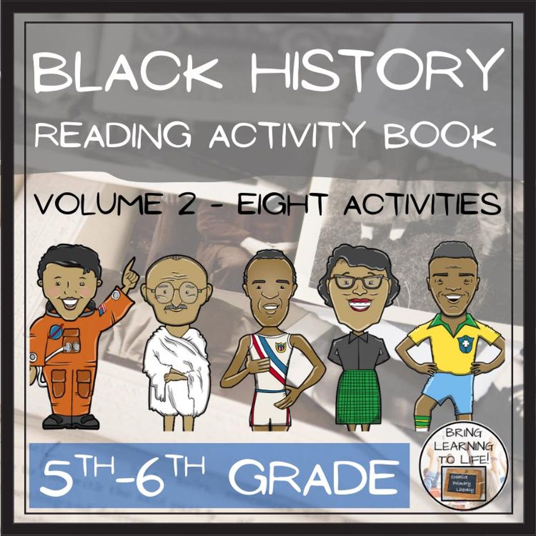 Black History Volume 2 Close Reading Comprehension Book | 5th Grade ...
