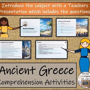 Ancient Greece Close Reading Comprehension Activities | 5th Grade & 6th ...