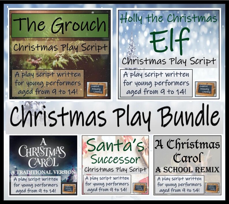 A Bundle of Five Christmas Play Scripts - Etsy