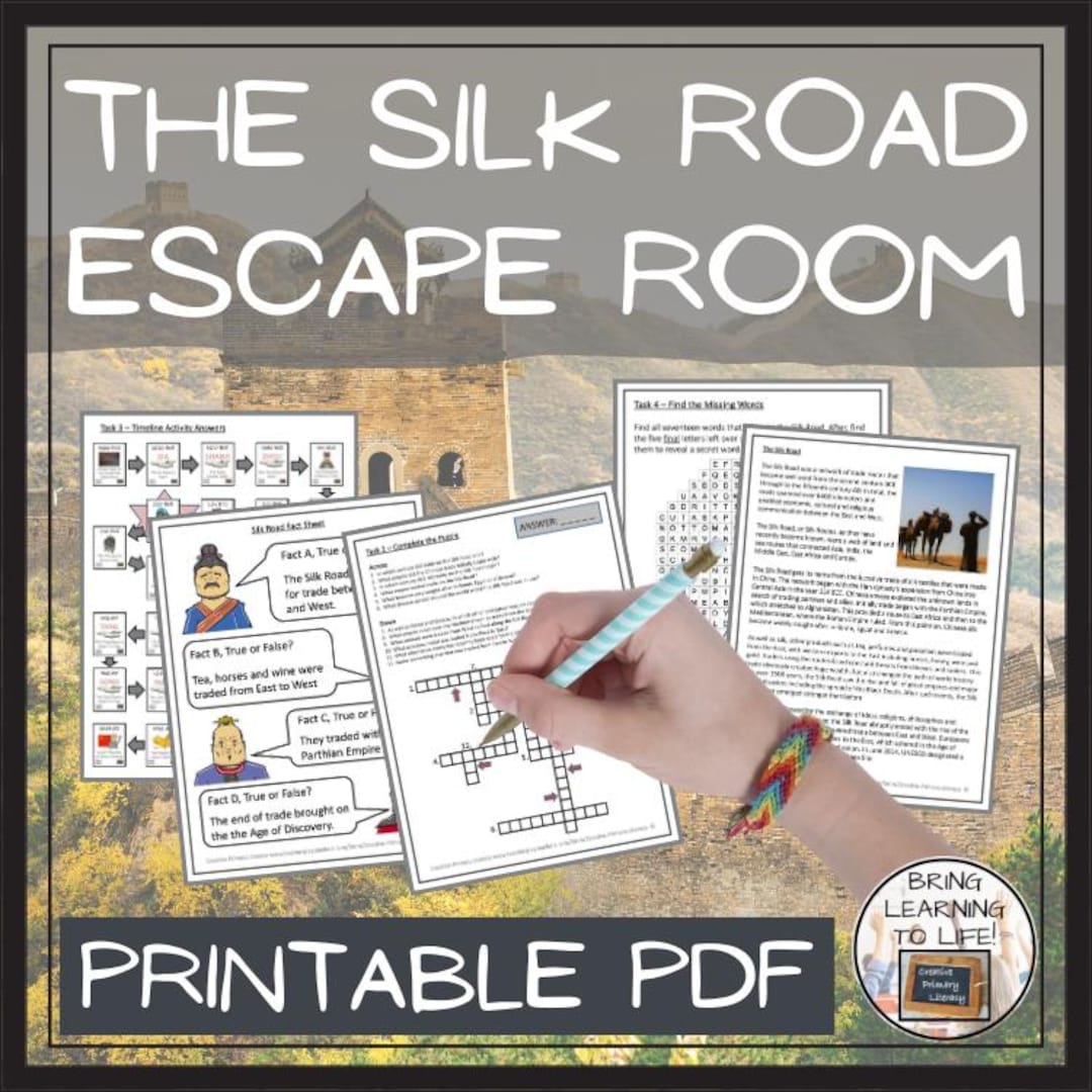 The Silk Road Escape Room Activity - Etsy
