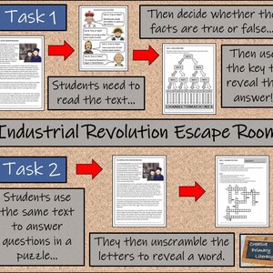 Industrial Revolution Escape Room Activity - Etsy