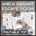Amelia Earhart Escape Room Activity - Etsy