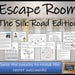 The Silk Road Escape Room Activity - Etsy
