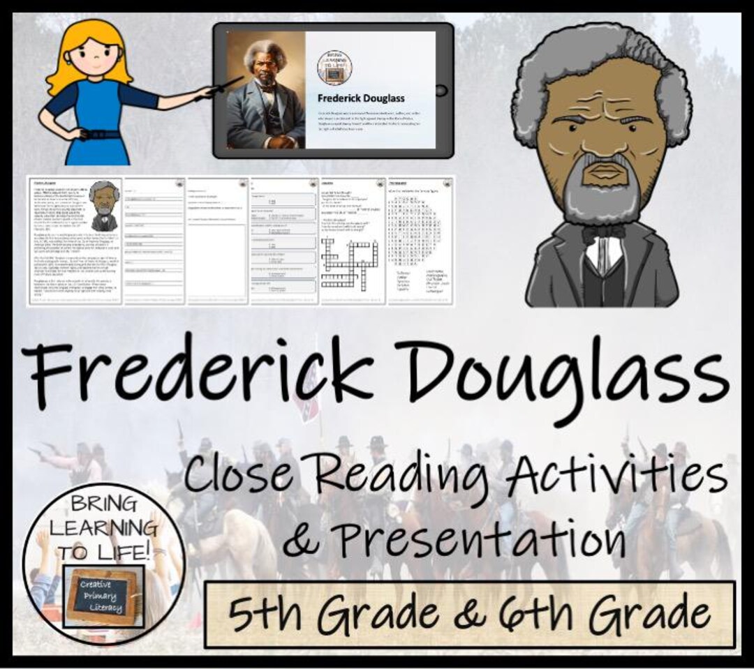 Frederick Douglass Close Reading Comprehension Activities | 5th Grade ...
