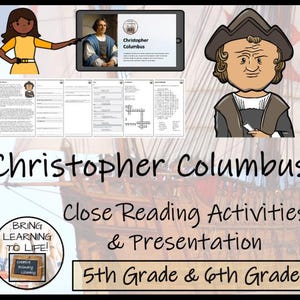 Christopher Columbus Close Reading Comprehension Activities | 5th Grade ...