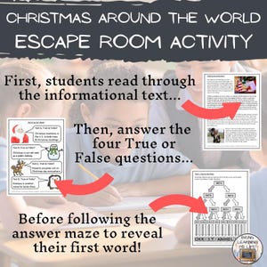 Christmas Around the World Escape Room Activity - Etsy