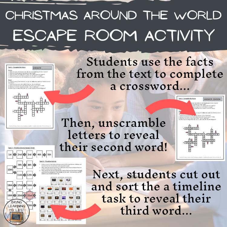 Christmas Around the World Escape Room Activity - Etsy