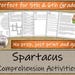 Spartacus Close Reading Comprehension Activities 5th Grade & 6th Grade ...